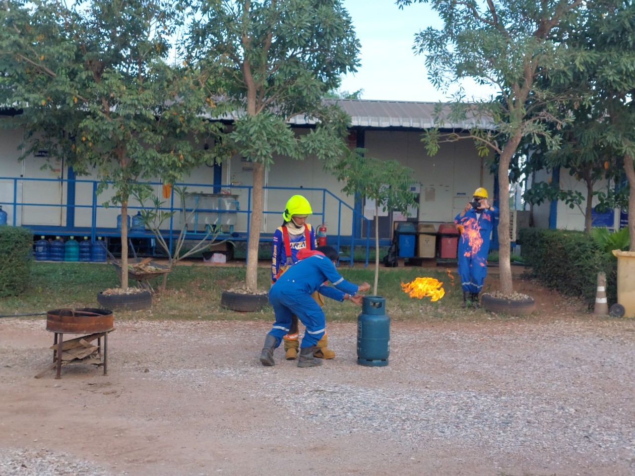 Annual training on firefighting and fire evacuation drills 2022_Lan ...